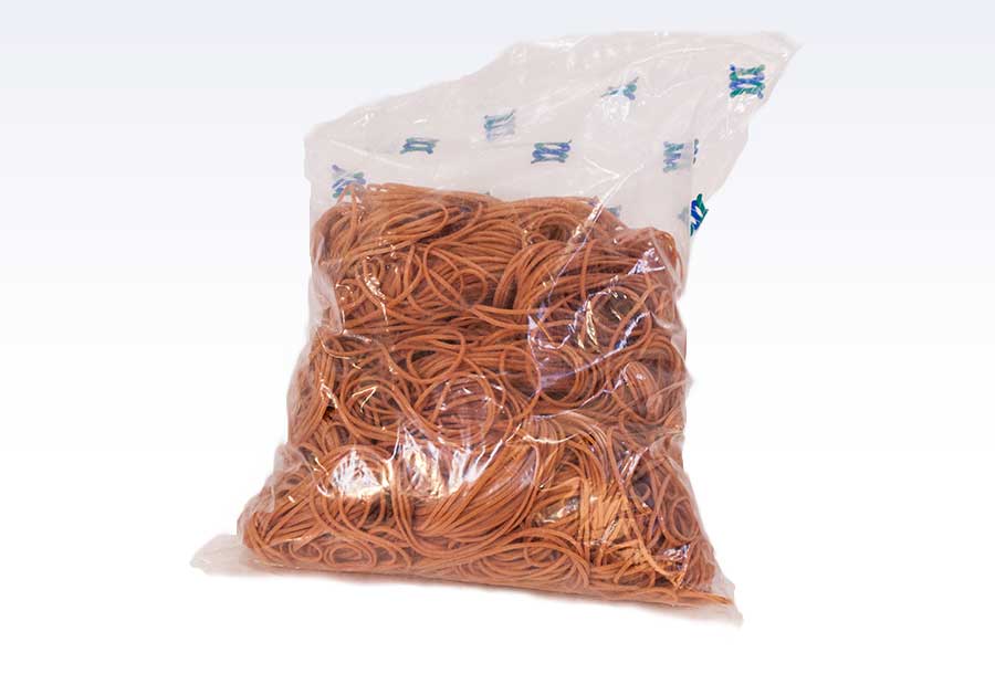 Gummibånd para 80 mm x 1,7 mm 1 kg pose | Roliba A/S